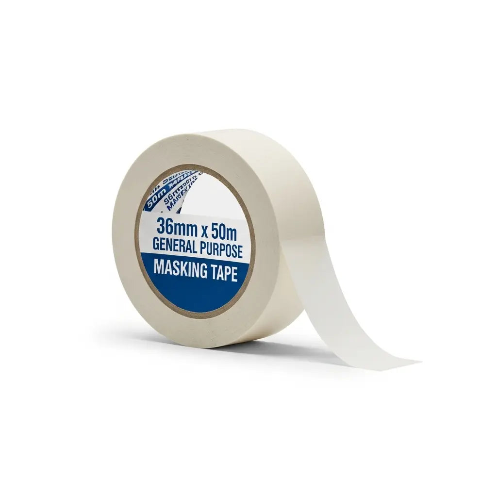 36 mm × 50 m General Purpose Masking Tape (Bulk Pack) – Mcpack